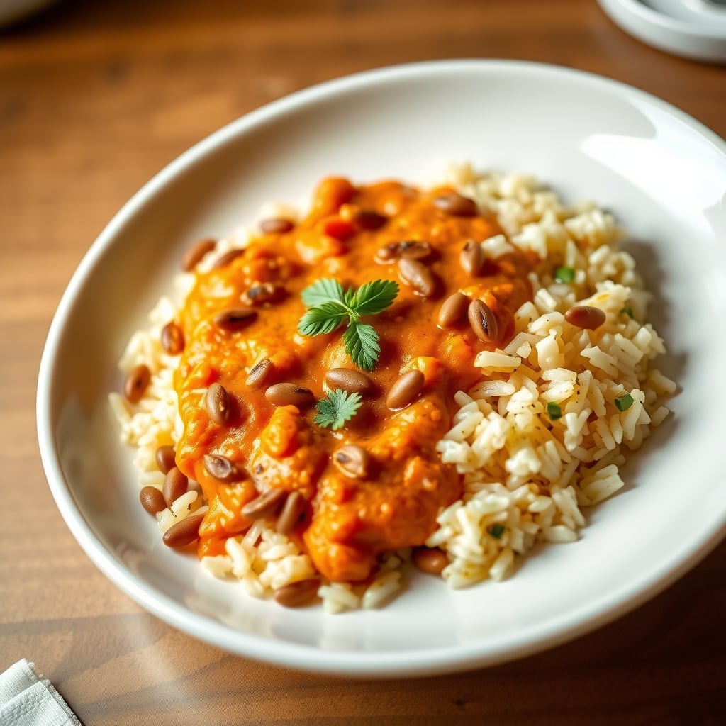 Budget-Friendly Golden Red Lentil Dal with Fragrant Cumin Rice ...