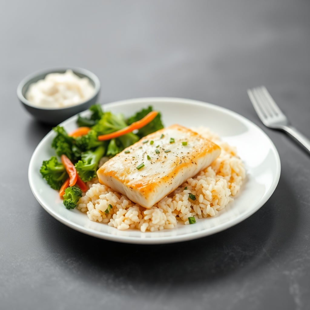 Ready-To-Eat Cod Packet with Microwavable Cauliflower Rice - OttoChef ...