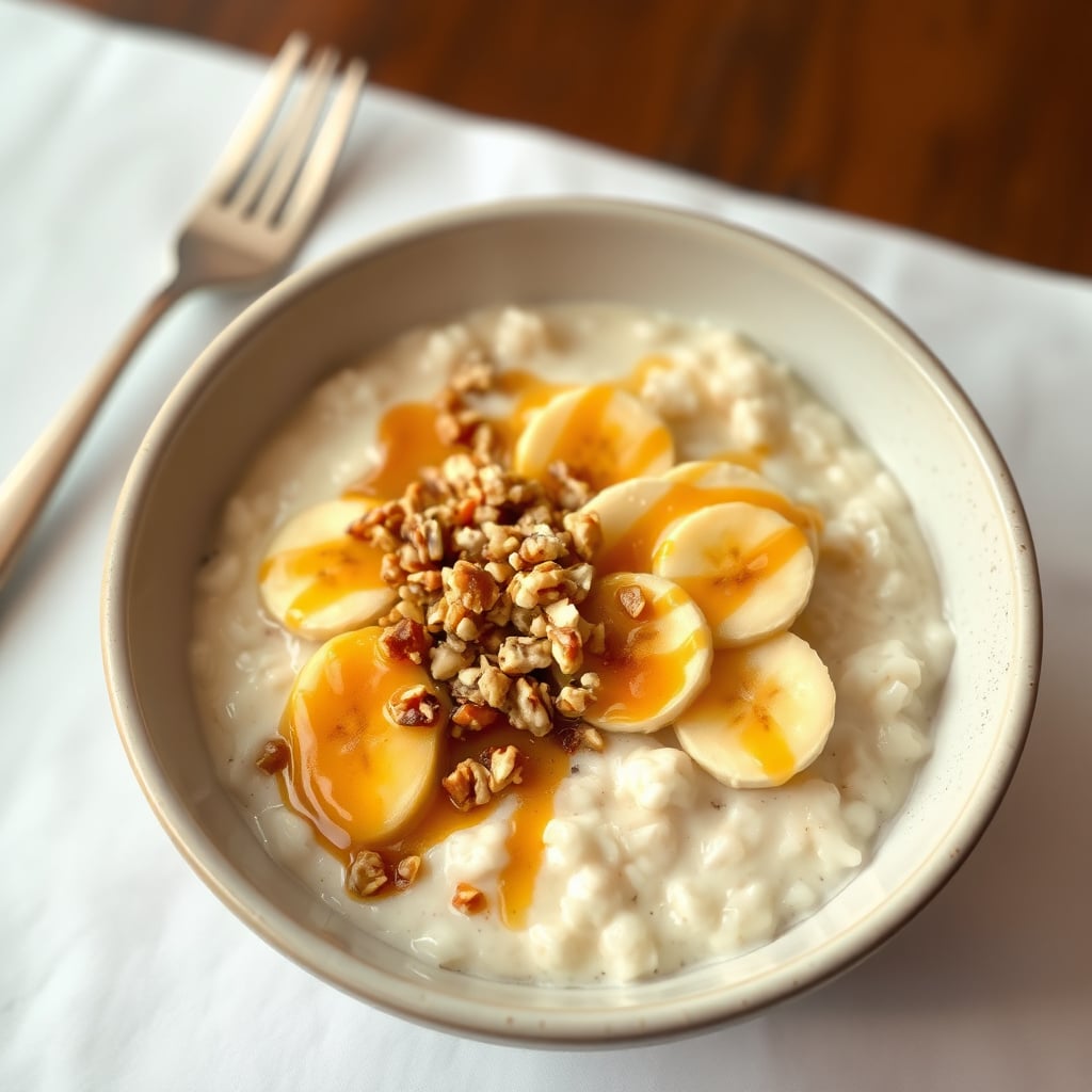 Maple-Whipped Banana Cream of Rice with Fluffy Egg Whites - OttoChef AI ...