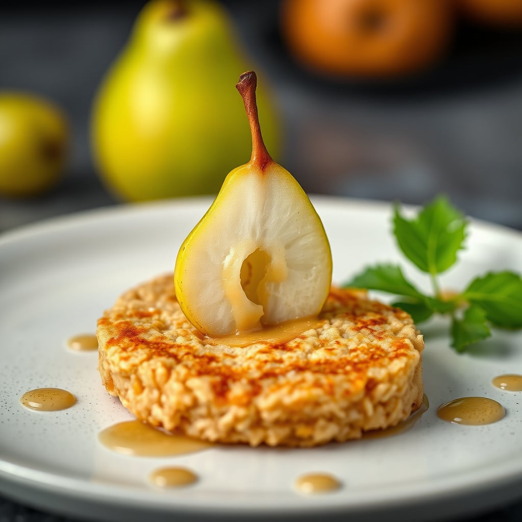 Peanut Butter Rice Cakes with Sliced Pear - OttoChef AI | Discover ...
